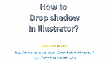 PPT – Drop shadow in illustrator PowerPoint presentation | free to ...