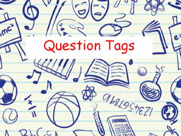 Question tags presentation | free to download