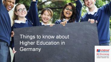 Things to know about Higher Education in Germany presentation | free to ...