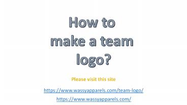 PPT – Team logo PowerPoint presentation | free to download - id: 8ffeea ...