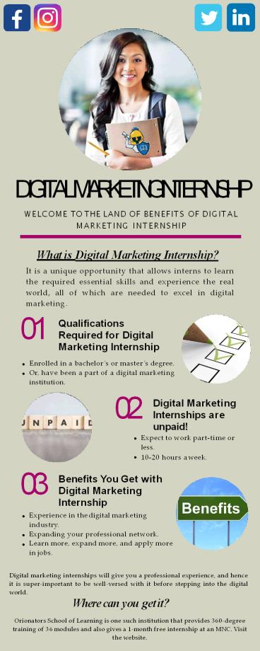 PPT – Benefits of Digital Marketing Internship PowerPoint presentation ...