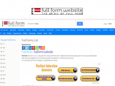 full form presentation | free to download