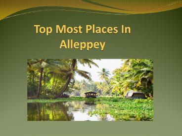 Stunning Alleppey presentation | free to download