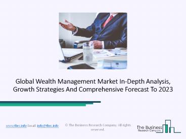 Global Wealth Management Market 2020 Key Company Profiles And ...