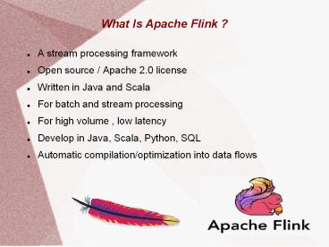 Apache Flink presentation | free to download