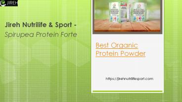 Organic Protein Powder presentation | free to download