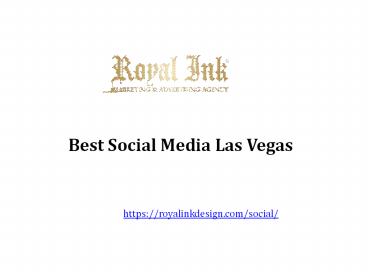 Best Social Media Las Vegas presentation | free to download