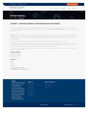 Fortinet Fortigate Firewall Provider Company Delhi in India - Firewall ...