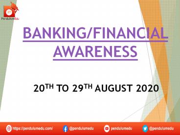 PPT – daily banking awareness PowerPoint presentation | free to ...