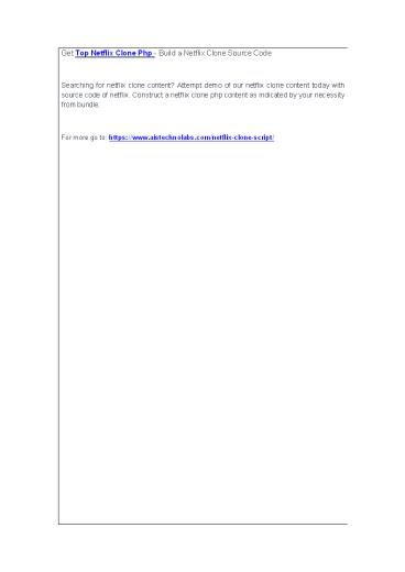 Get Top Netflix Clone Php - Build a Netflix Clone Source Code ...