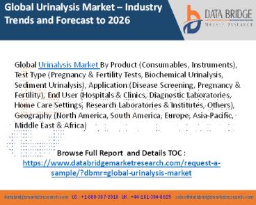 PPT – Urinalysis Market PowerPoint presentation | free to download - id ...