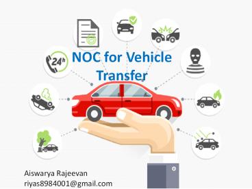 NOC Certificate For Bike presentation | free to download