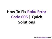 PPT – Roku Error Code 014.30 PowerPoint presentation | free to download ...
