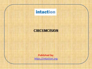 circumcision presentation | free to download