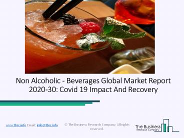 (2020-2030) Non Alcoholic - Beverages Market Size, Share, Growth And ...