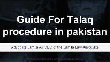 PPT – Talaq Procedure in Pakistan - Get Consultancy About Talaq Form in ...