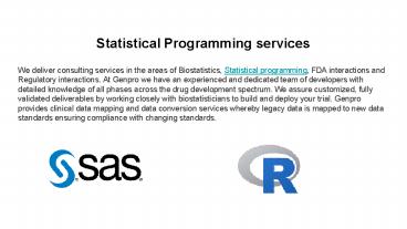 PPT – Statistical Programming services -Genpro Research PowerPoint ...