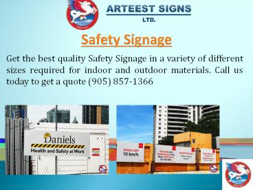 PPT – Safety Signage PowerPoint presentation | free to download - id ...