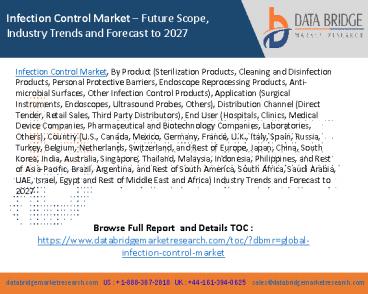 PPT – Infection Control Market – Future Scope, Industry Trends and ...