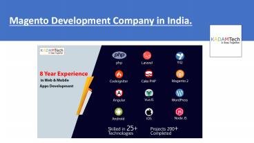 PPT – Magento Development Company in India PowerPoint presentation ...