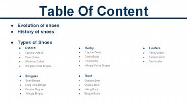 PPT – The Ultimate Shoe Guide For Men PowerPoint presentation | free to ...