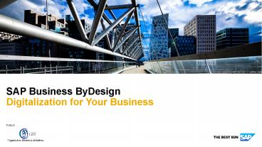 SAP Business ByDesign | A Cloud ERP presentation | free to download