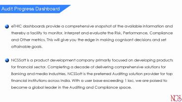 Audit Progress Dashboard presentation | free to download