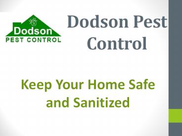 Dodson Pest Control presentation | free to download