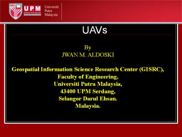 UAVs presentation | free to download