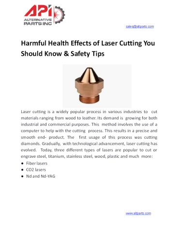 Harmful Health Effects of Laser Cutting You Should Know & Safety Tips ...
