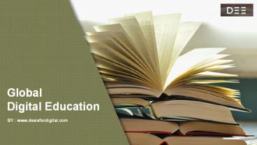 Global Digital Education presentation | free to download