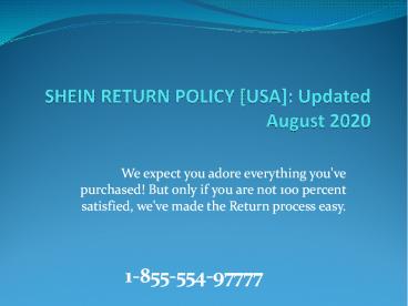 Shein return policy|shein returns|shein return presentation | free to ...