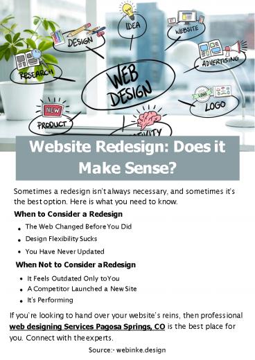 PPT – Website Redesign Does it Make Sense PowerPoint presentation ...