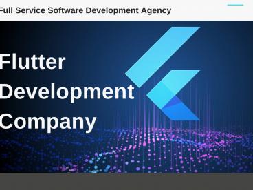 Flutter Development Company presentation | free to download