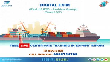 exim presentation | free to download