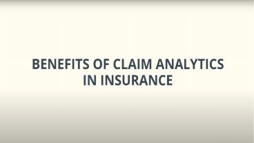 PPT – healthcare claims analytics (1) PowerPoint presentation | free to ...