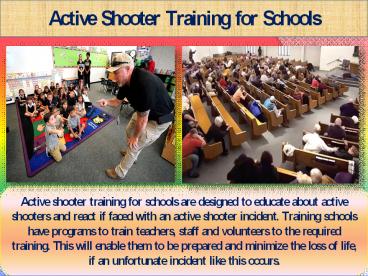 Active Shooter Training for Schools presentation | free to download