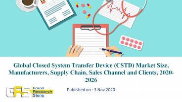 PPT – Global Closed System Transfer Device (CSTD) Market Size ...