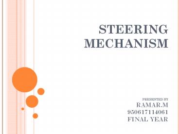 steering system presentation | free to download