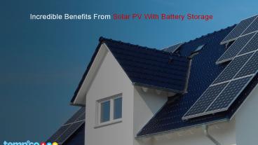 Solar PV with Battery Storage presentation | free to download