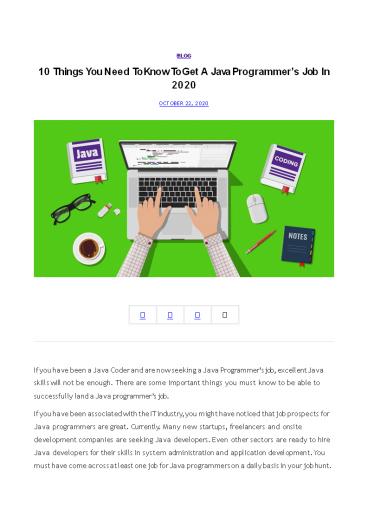 PPT – 10 Things You Need To Know To Get A Java Programmer’s Job ...