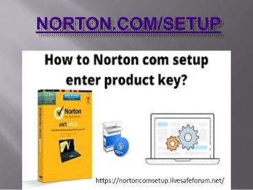 Install Norton Using Product Key