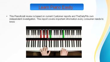 Learn Piano Easily presentation | free to download