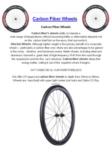 Carbon Fiber Wheels presentation | free to download