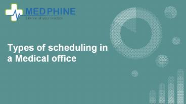Types of scheduling in a medical office presentation | free to download