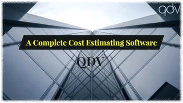 PPT – Cost Estimating Software - Quick Devis PowerPoint presentation ...