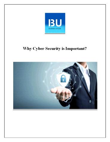 Why Cyber Security is Important presentation | free to download