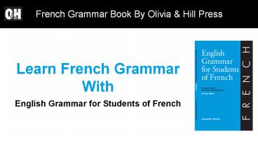 PPT – The Ultimate English Grammar for the Students of French ...