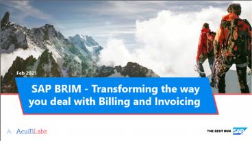 PPT – SAP BRIM – Transforming the way you deal with Billing and ...