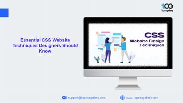PPT – Essential CSS Website Techniques Designers Should Know PowerPoint ...